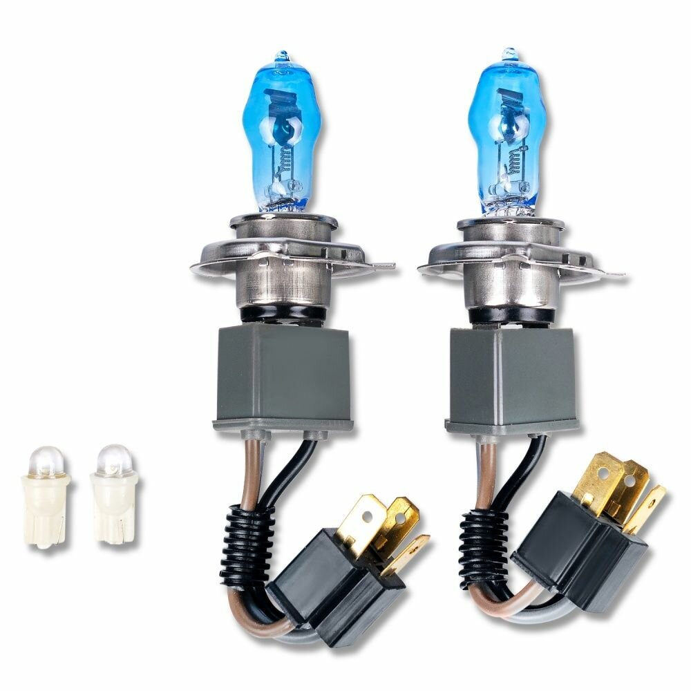 Газонаполненные лампы AVS ALFAS Maximum Intensity 4300К H4 24V 75/85W, комплект 2+2 (W5W) шт. (15151)