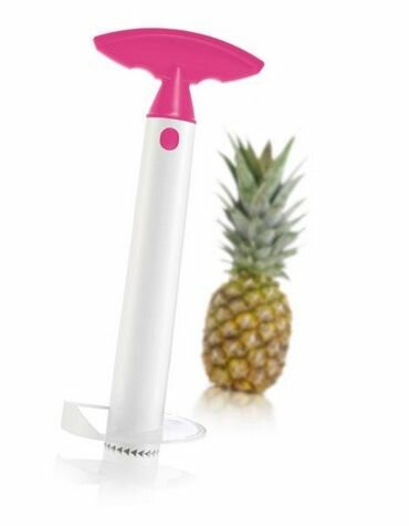Ананасорезка слайсер для нарезкии кольцами VacuVin розовый
