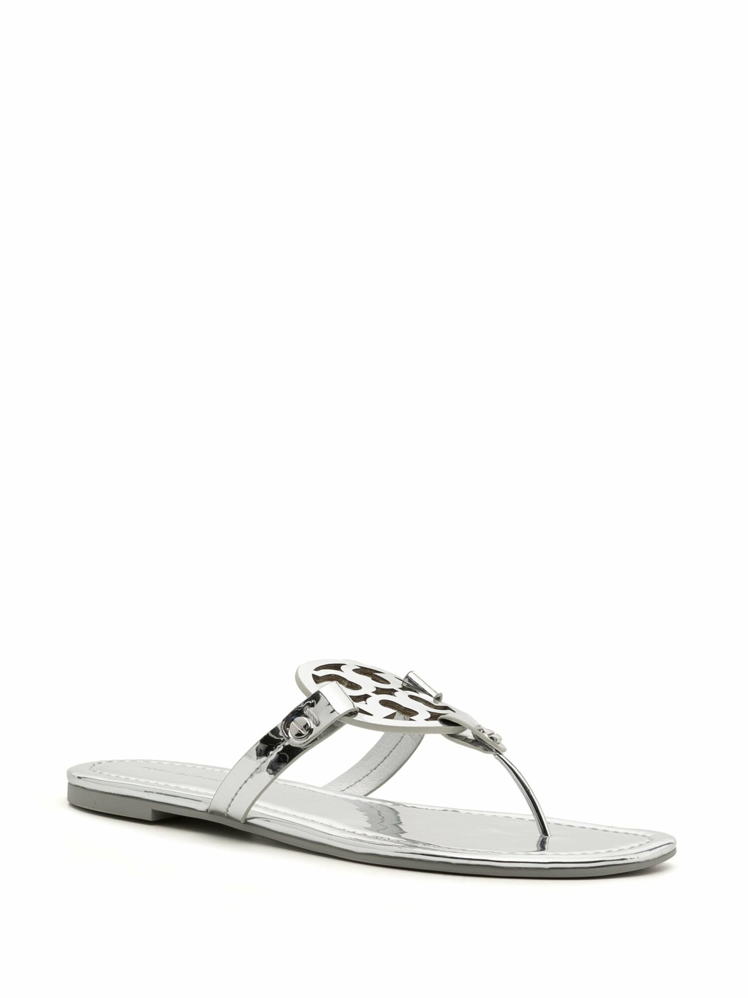 Шлёпанцы Tory Burch Miller metallic flip flop, размер 7 — фото 1