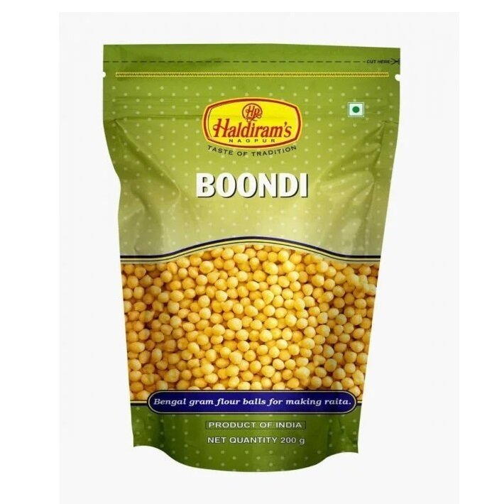 Закуска неострая Шарики из нутовой муки Boondi Haldiram's 200 г