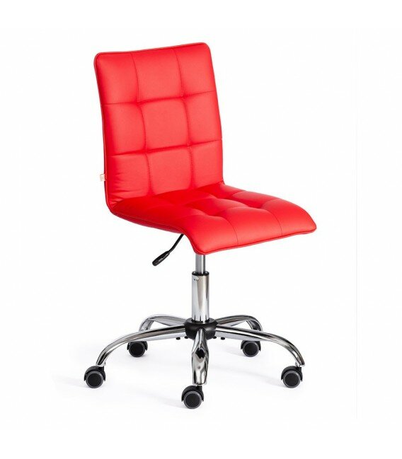 Кресло офисное ZERO, иск. кожа, красный