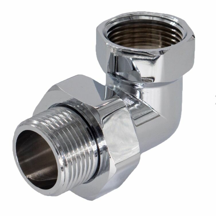 Соединение угловое СТМ американка 1/2"х1/2" РВ-РН хром