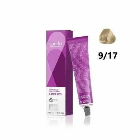 Londa Professional Extra Rich 9/17 ванильный мусс Стойкая крем-краска для волос 60 мл