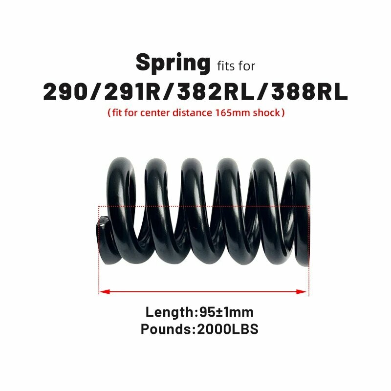 Задняя пружина EXAFORM 290/291R/382RL/388RL, 95mm-2000lbs