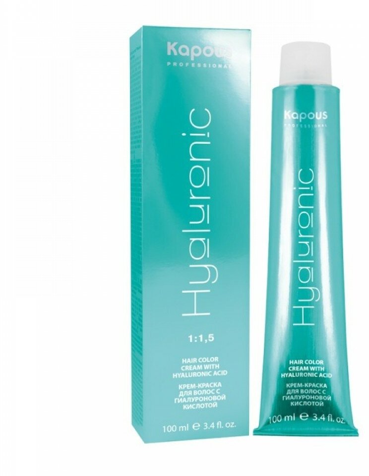 Kapous Hyaluronic Acid Крем-краска для волос с гиалуроновой кислотой, 4.0 Коричневый 100 мл.