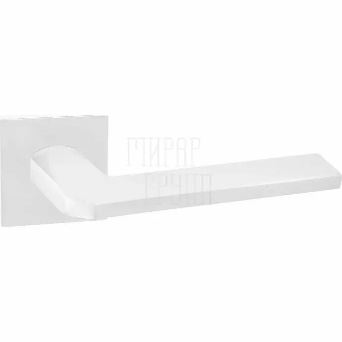 Дверные ручки Renz (Ренц) "Кераско" INDH 97-03 на круглой розетке супер белый