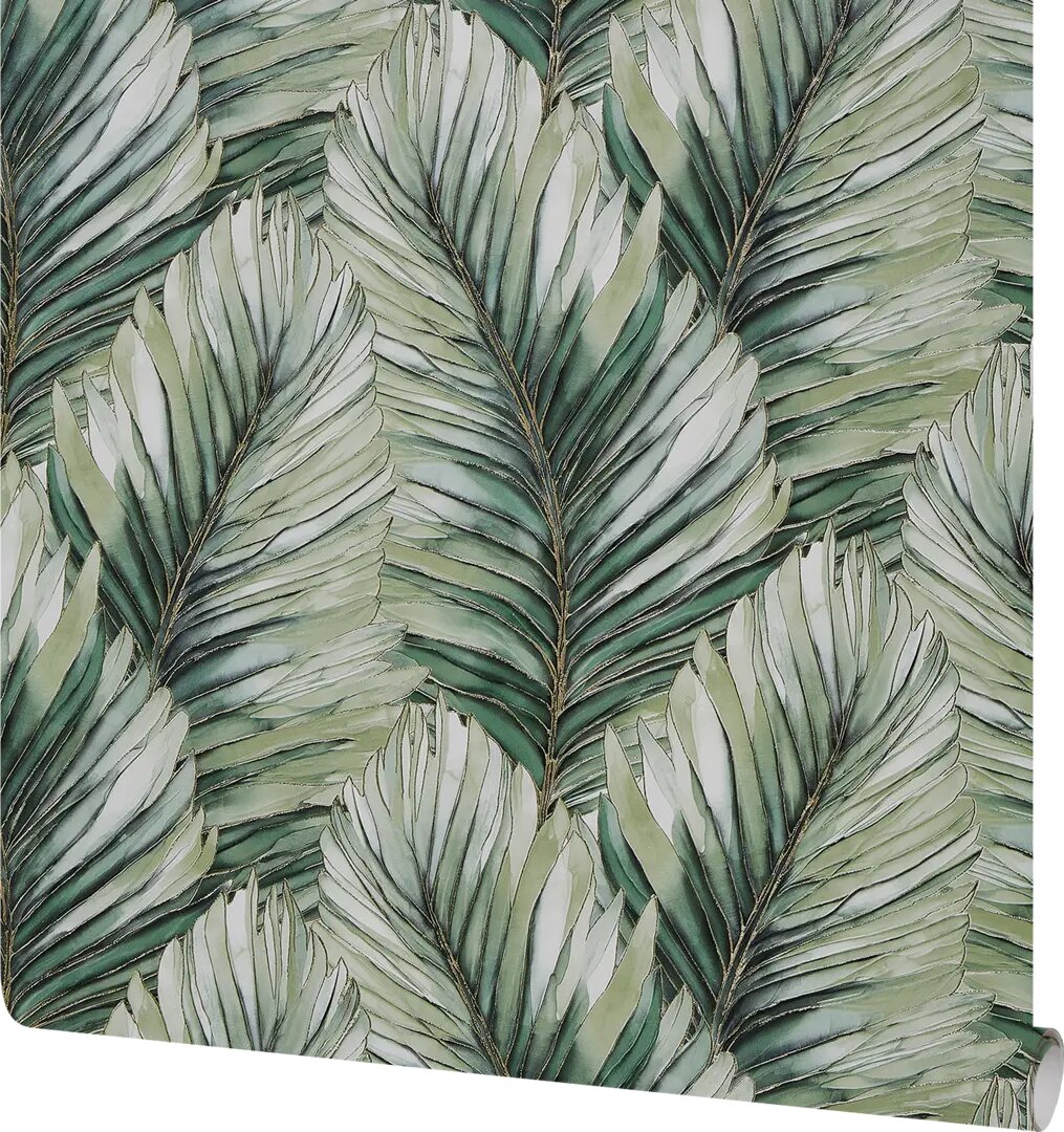 Обои флизелиновые Victoria Stenova Yalta зеленые 1.06 м VS287313