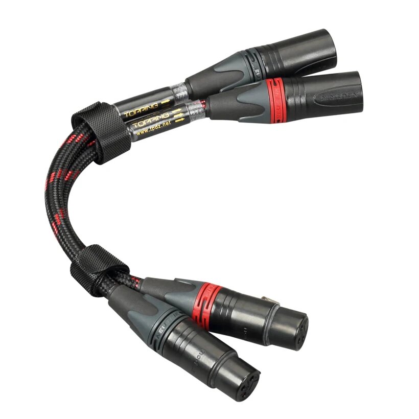 TOPPING TCX1 аудиокабель XLR 6N монокристаллический медный 25cm