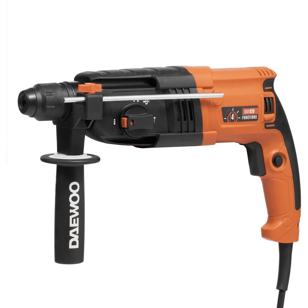 Перфоратор Daewoo DAH 820, Перфоратор daewoo dah 820 оснащен 3 режимами работы