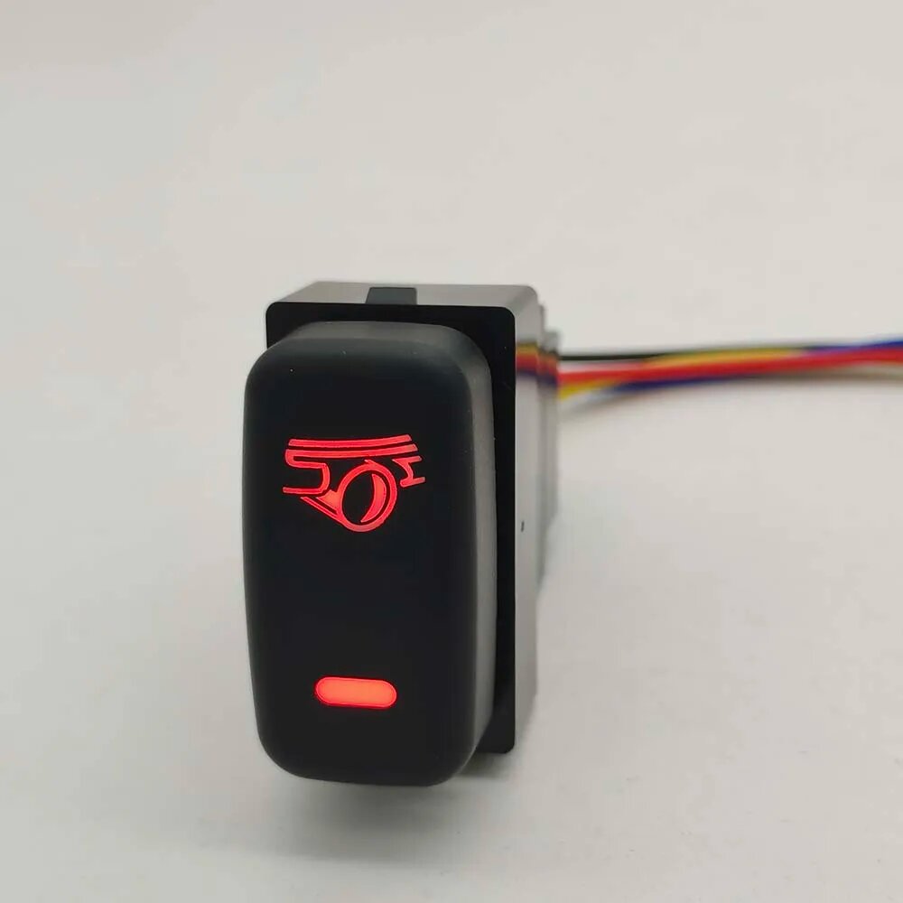 Автомобильный красный светодиодный DRL, передняя противотуманная фара, кнопка включения и выключения камеры для Mitsubishi Outlander 06-12 Lancer Pajero Triton L200 ASX