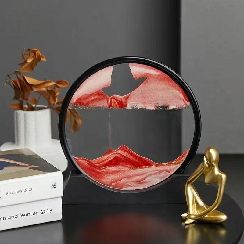 YandexBuy 1 шт, Картина песочная 3D интерьерная в белый рамке / Песочные часы антистресс / подарк