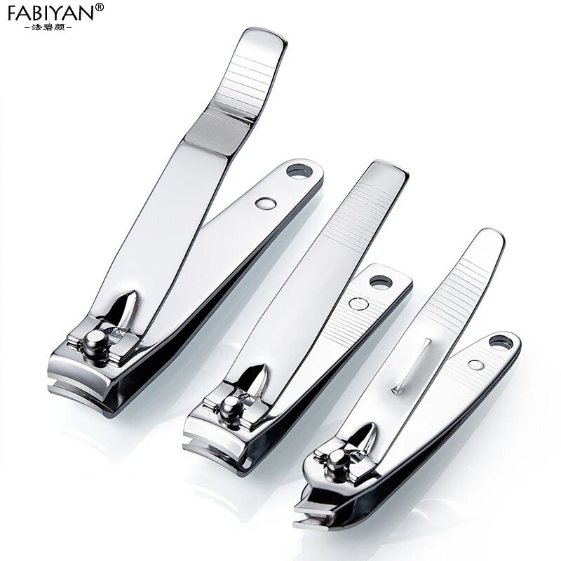 Машинка для стрижки ногтей из нержавеющей стали, профессиональный маникюрный триммер, щипцы для пальцев, нож, серебряные инструменты для педикюра и ногтей