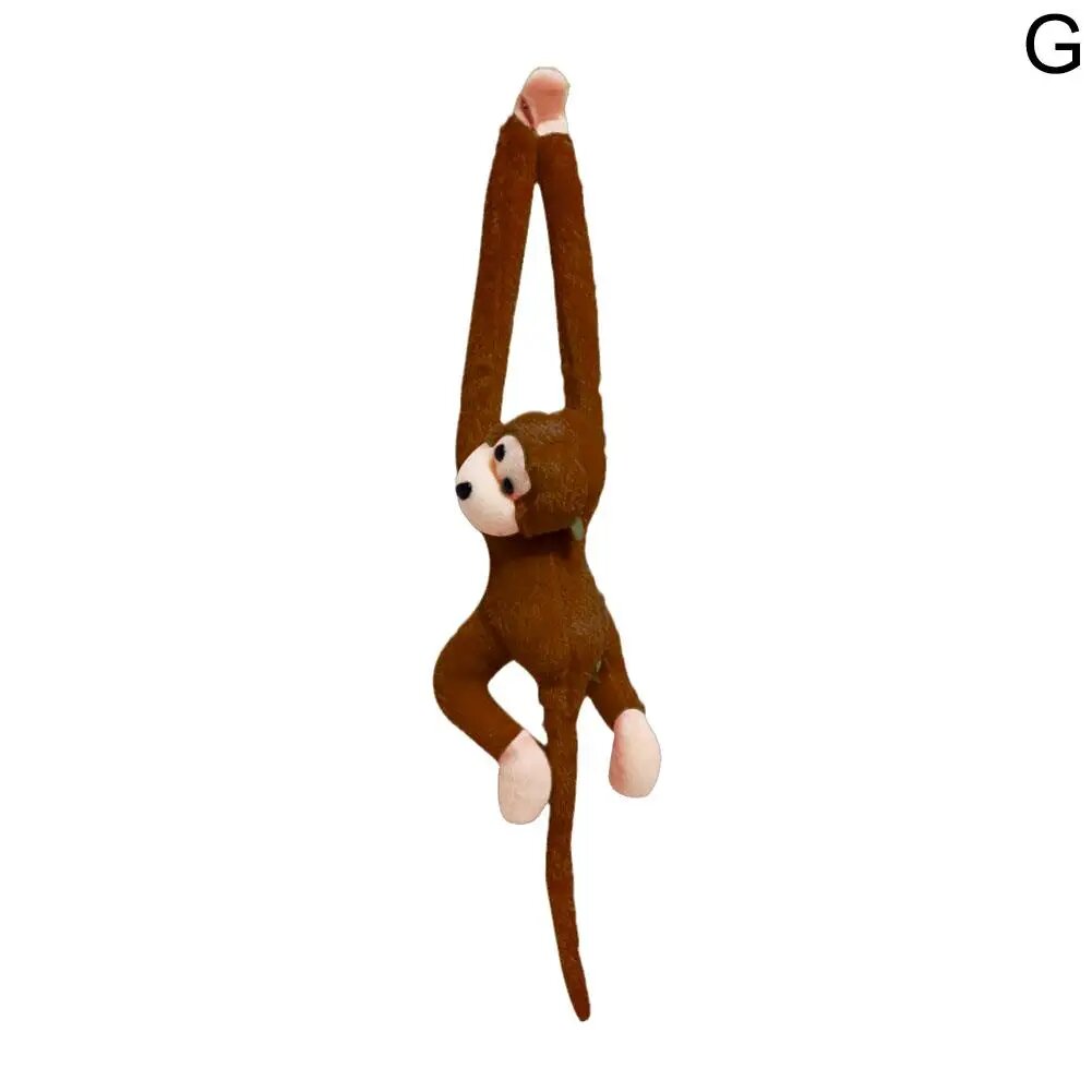 Плюшевая обезьянка с длинной рукой