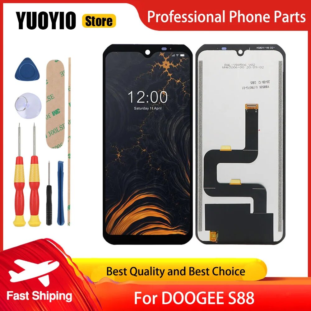 Новый оригинальный сенсорный ЖК-экран для DOOGEE S88 Pro DOOGEE S88 Plus, запасные части для S88 Pro