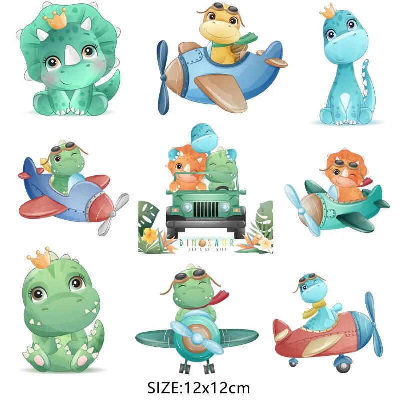 Термоклейкие нашивки с изображением совы и единорога 13