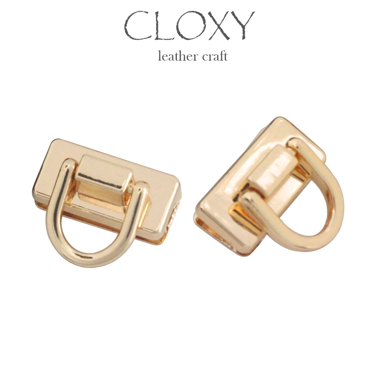 CLOXY Металлические пряжки для сумок 2 шт Light gold