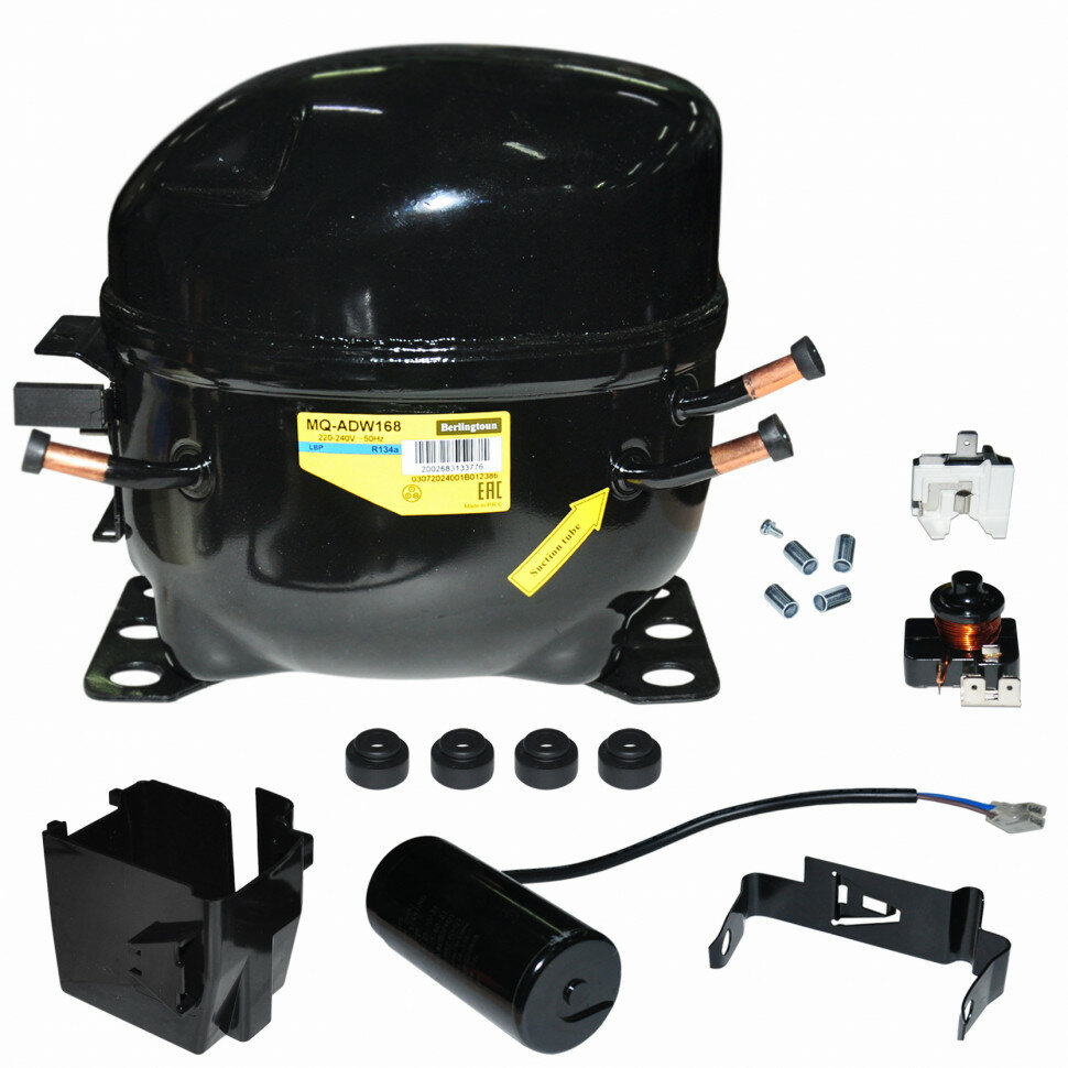 Компрессор Berlingtoun MQ-ADW168 (R-134a, 430W при -23.3C), арт. MQ-ADW168 MQ-ADW168