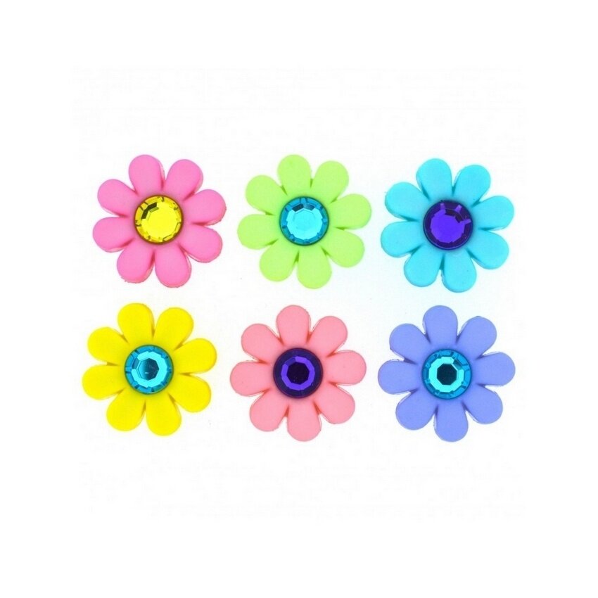 Пуговицы Dress It Up "Полный карман цветов" декоративные, пластик