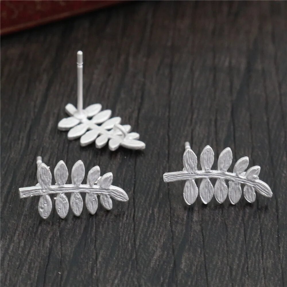 Золотистые матовые серебряные крючки для сережек Cqhcyb Matte Silver