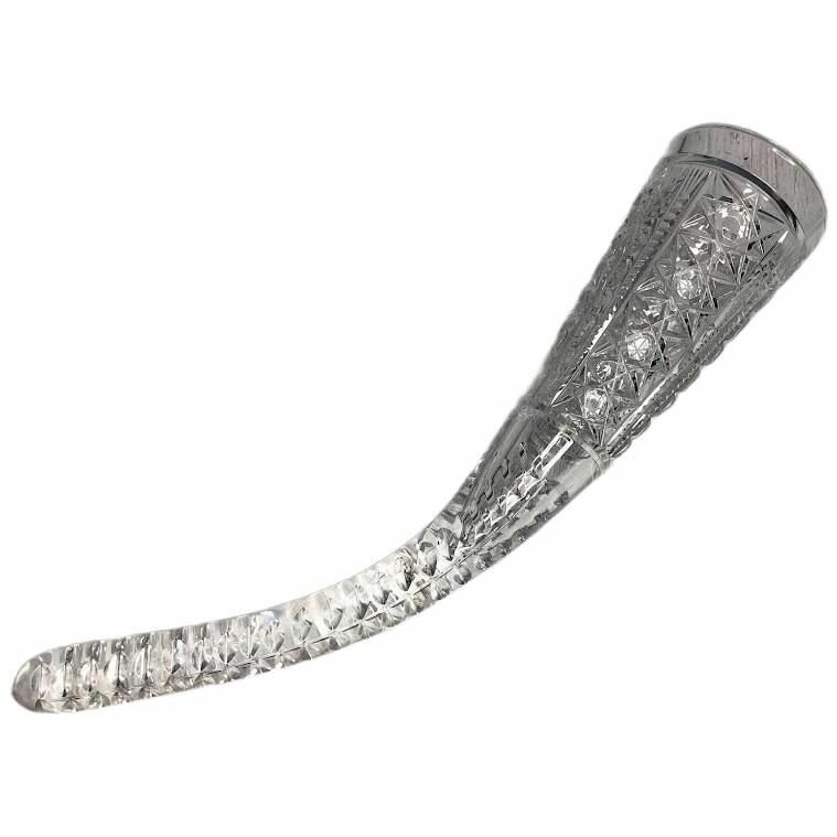 Бокал винтажный, з-д Дятьковский хрусталь "РОГ изобилия", 40см, хрусталь, алмазное гранение