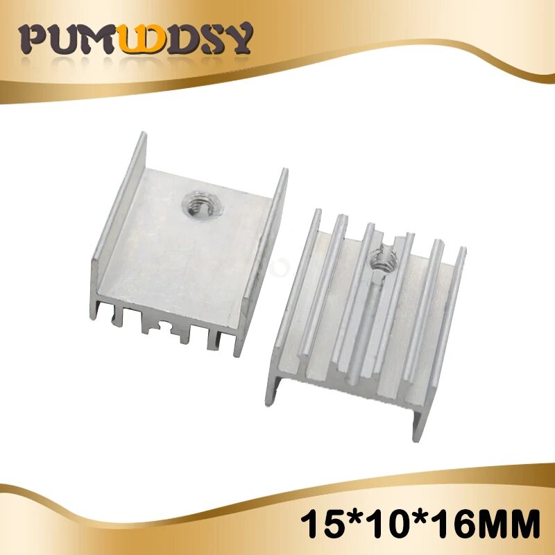 Алюминиевый радиатор TO-220 15x10x16mm PUMUDDSY