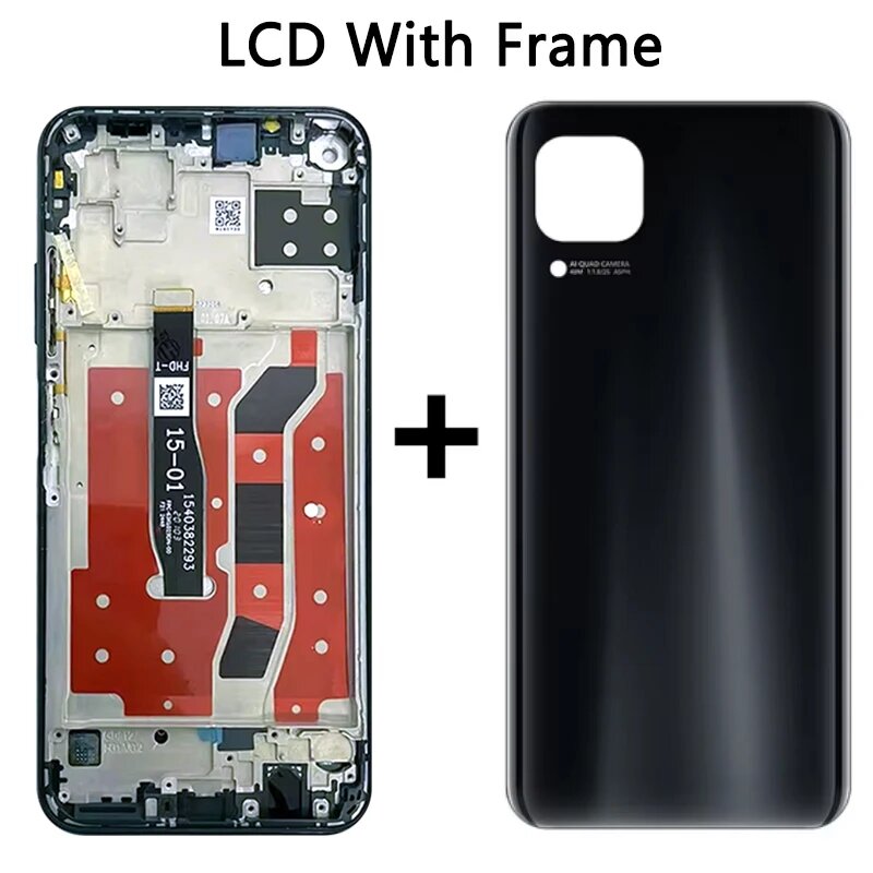 6,4-дюймовый новый дисплей nova 7i для Huawei P40 Lite JNY-LX1 JNY-L21A, дигитайзер сенсорного ЖК-экрана в сборе для Nova 6 SE, ЖК-экран Frame Black Cover