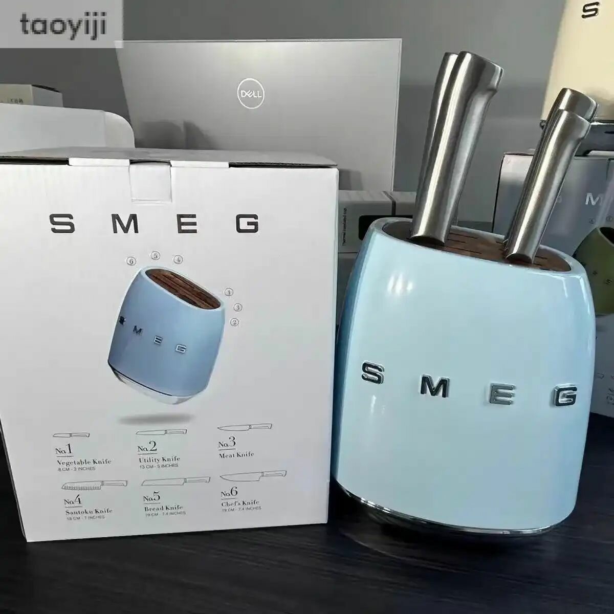 Smeg Подставка для ножей, длина 19.5 смtaoyiji