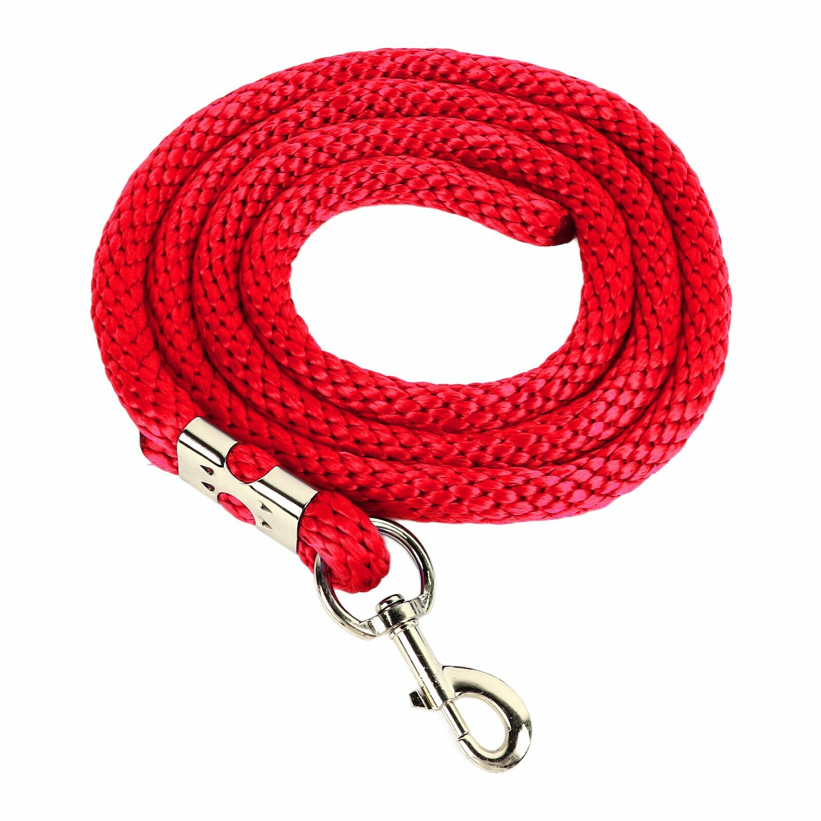 Прочный конный канат длиной 6,6 фута с карабином, надежное снаряжение для тренировки красных лошадей.