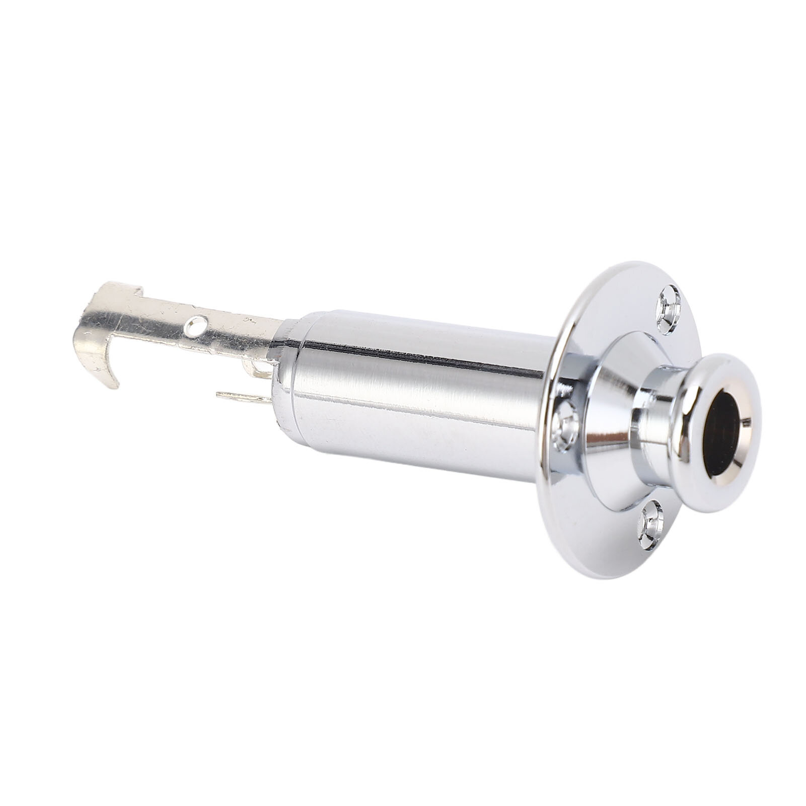 6,35 мм выходное гнездо для гитары, металлическая конструкция, разъем для звукоснимателя, гнездо для акустических электрогитар, хром