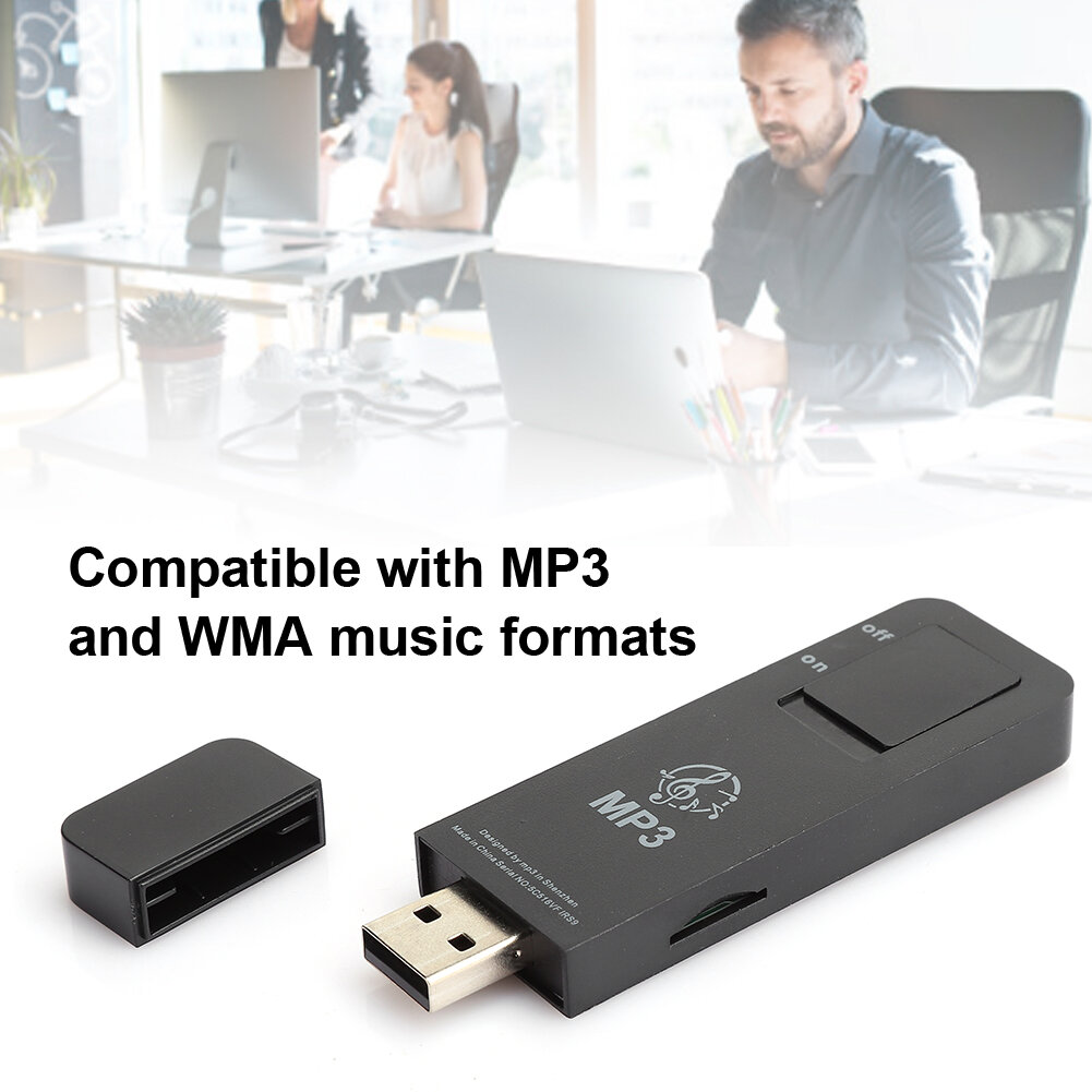 Портативный мини MP3 плеер для музыки Lossless спортивный плеер поддерживает карту памяти 32GB черного цвета, 10 часов времени воспроизведения, 48 часов времени ожидания, батарея 80 мАч, Lithium встроенная, USB 2.0, разъем для наушников 3.5mm,