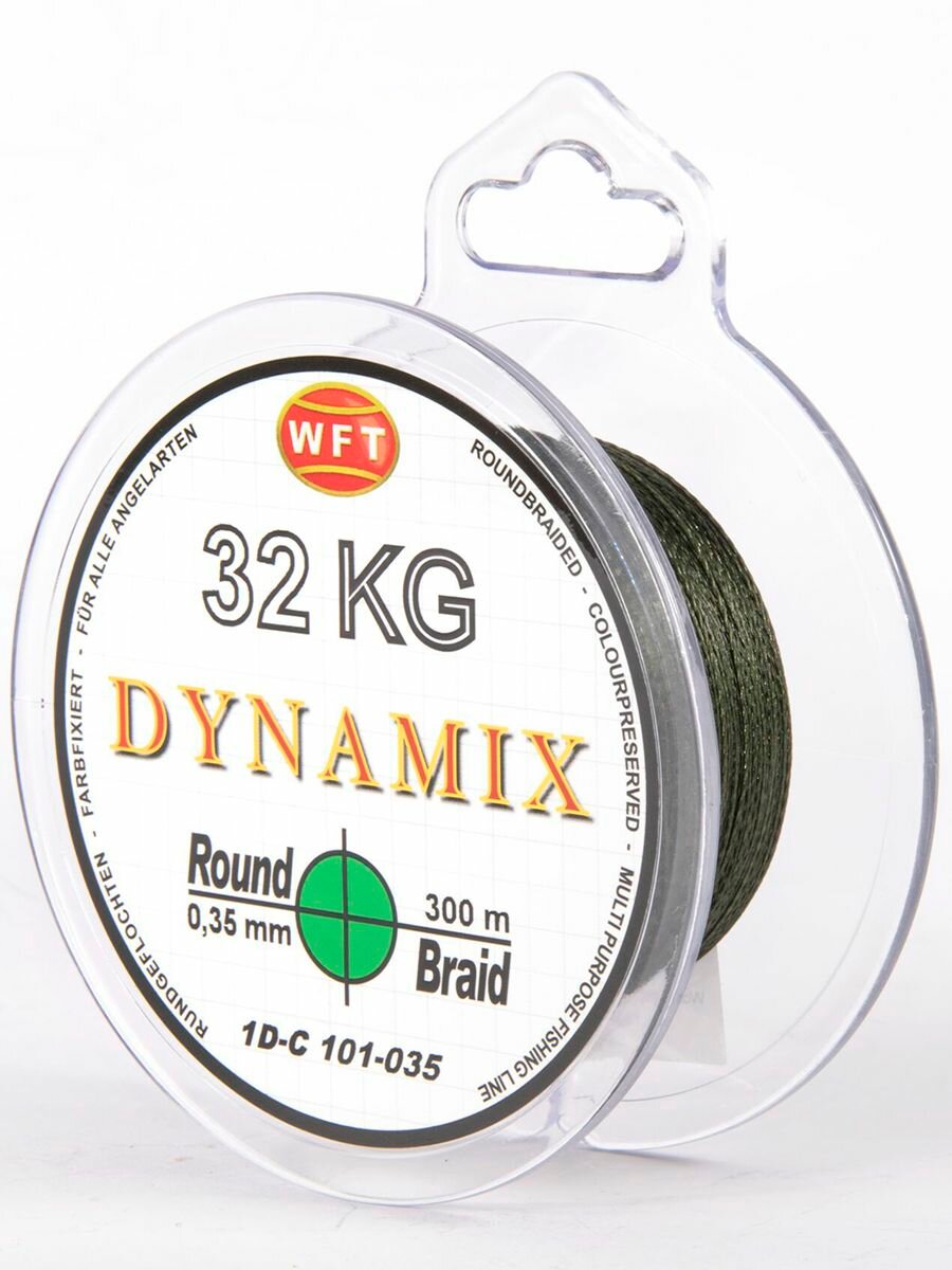 Шнур плетёный WFT KG ROUND DYNAMIX Green 300/035