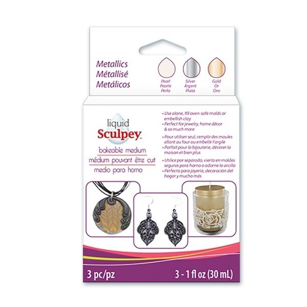 Декоративный гель Sculpey Liquid Multipack, 90 мл, Metallic (ALS)