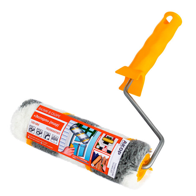 Валик 180мм акор полиакрил эксперт d 6мм, тигр / В119