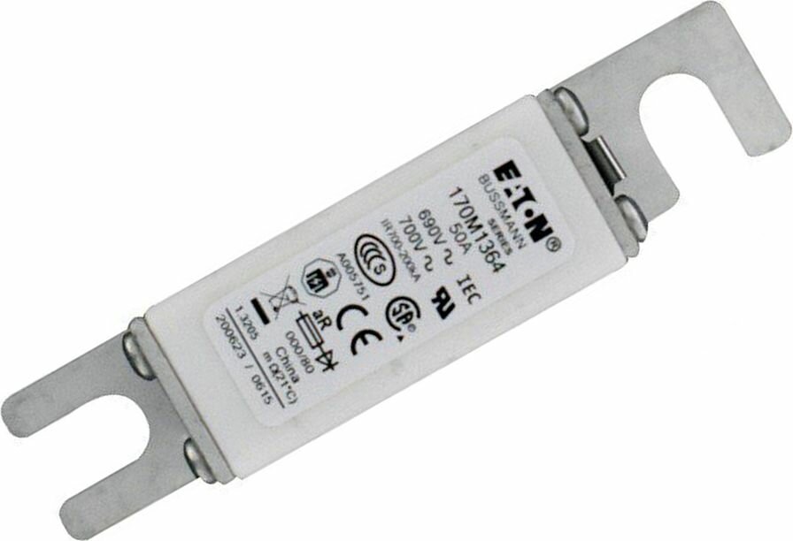 Предохранитель BUSSMANN 170M1364 Предохранитель быстродействующий с характеристикой GR 50А 690В AC 000/80 1шт