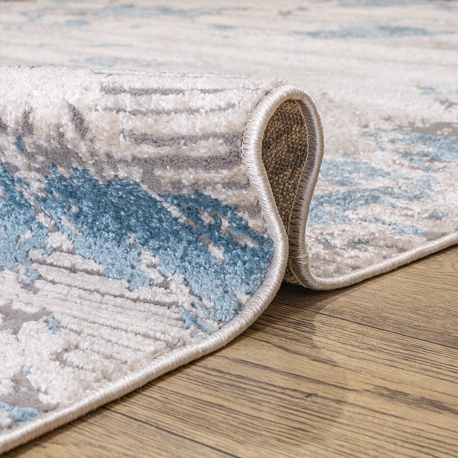 Ковер, Прямой, Бежевый, Серый, Голубой, Современный, на пол, в гостиную, спальню, в ассортименте (100 см. на 200 см.)