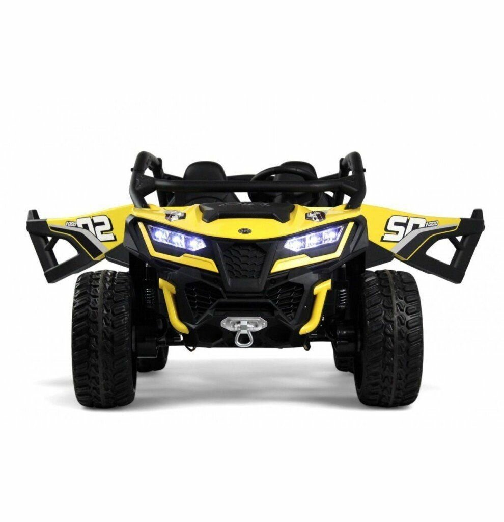 Детский электромобиль "Багги", 12 В, 120 минут работы на одном заряде, желтый