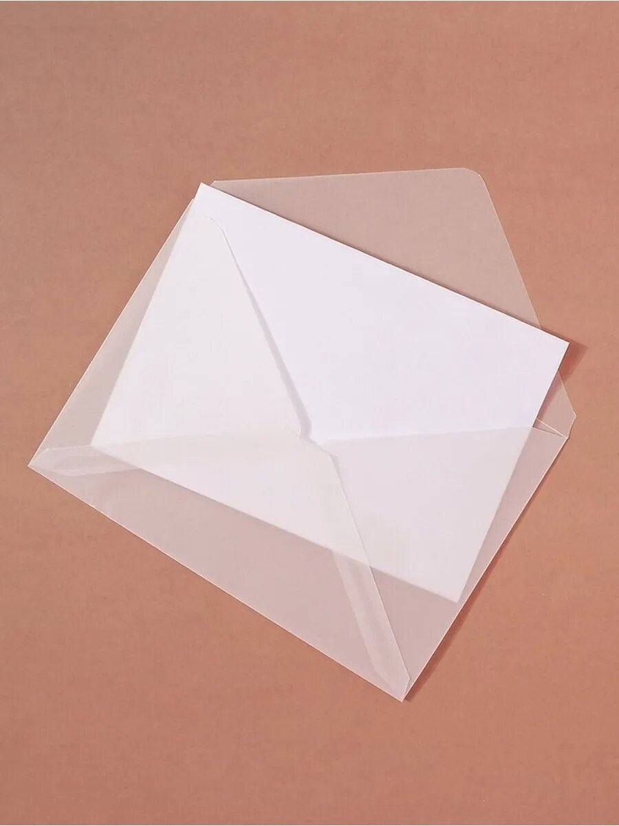 Элегантные прозрачные конверты для писем и открыток