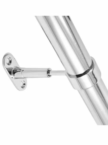 Держатель трубы d- 25 мм. дистанционный проходной, регулируемый, хром- 4 шт. в упаковке.