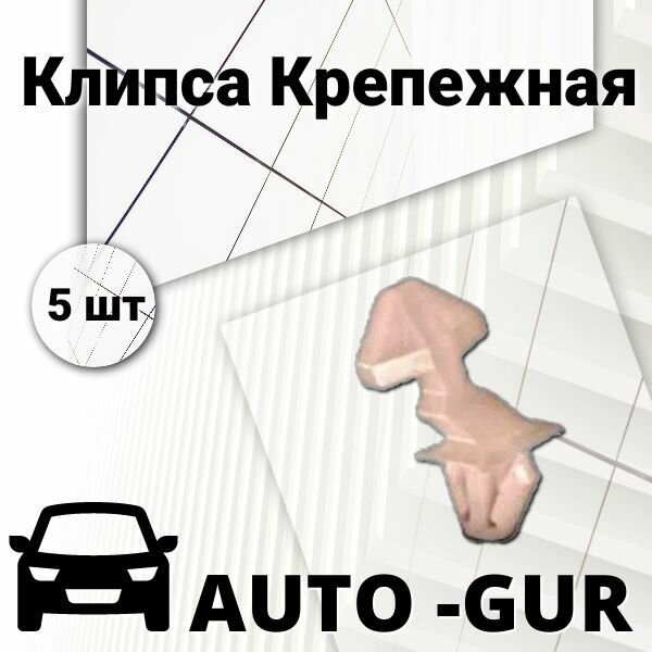 Клипса крепежная 91563TR0003, Набор 5шт, AUTOGUR