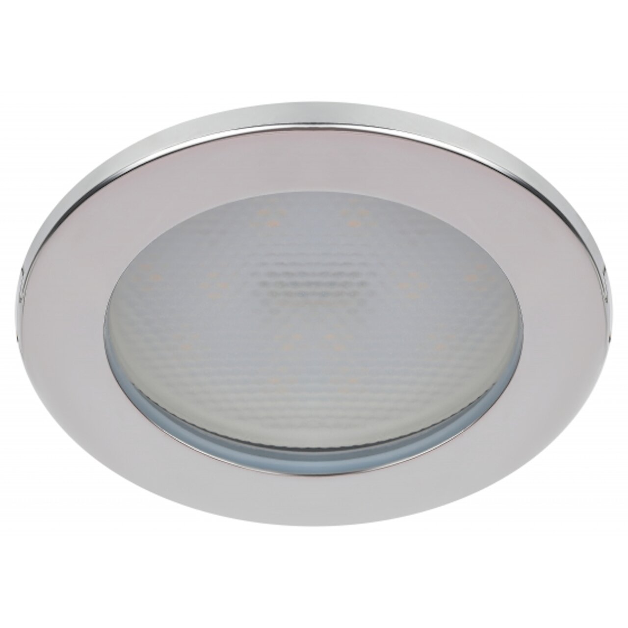 ЭРА KL95 GX53 IP44 влагозащищенный встроенный светильник хром для помещений и ванных