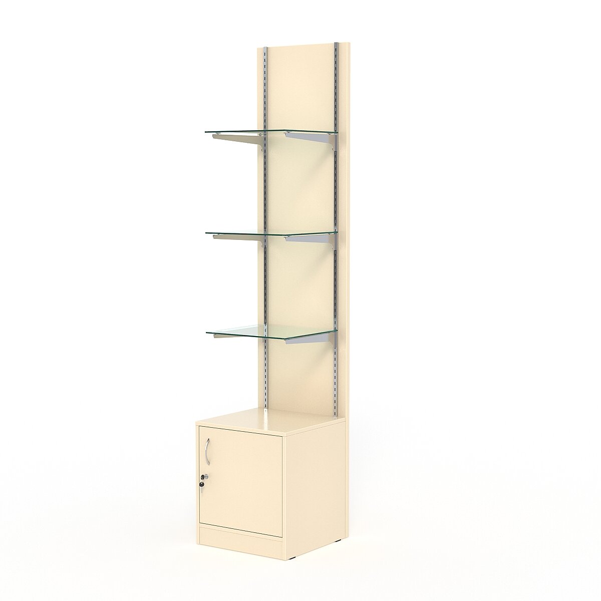 Стеллаж "астерия" №6, задняя стенка ДСП, Крем Вайс. Производитель товара - компания Westcom.