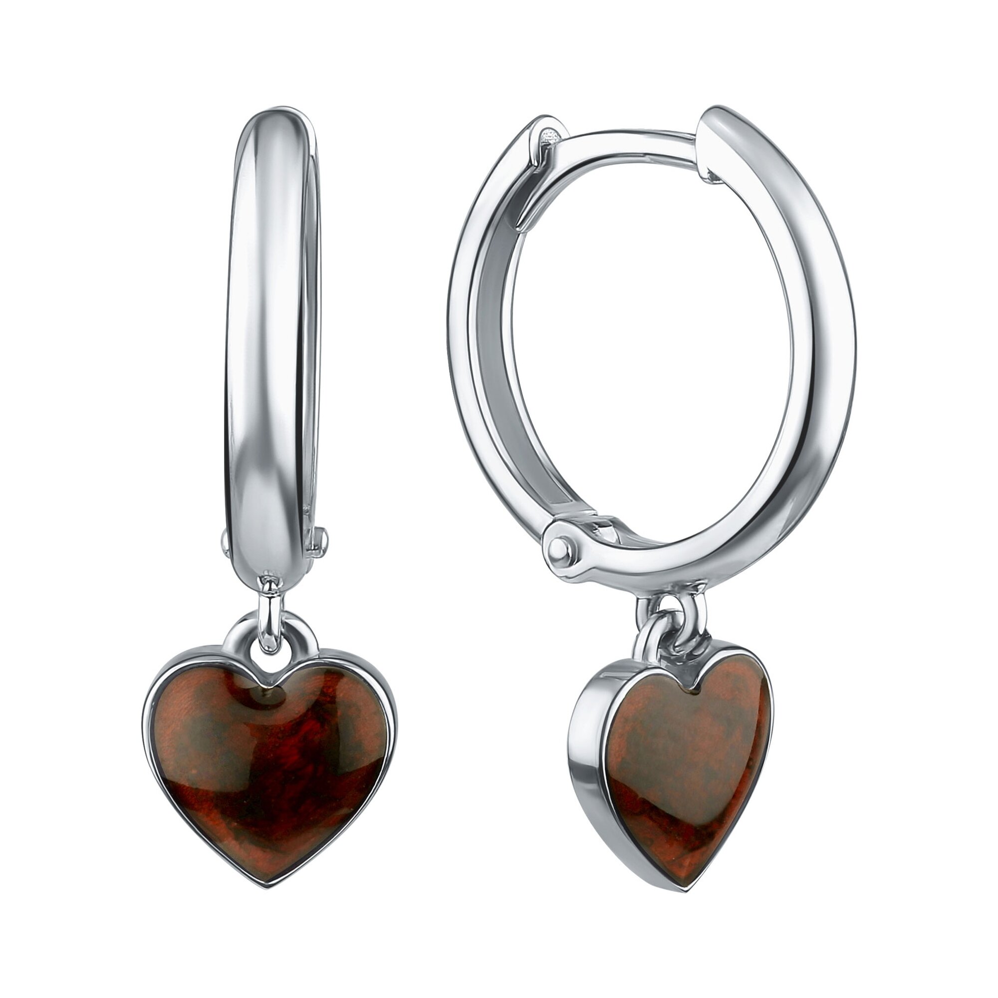 Серьги, серебро, 925 проба, родирование, эмаль