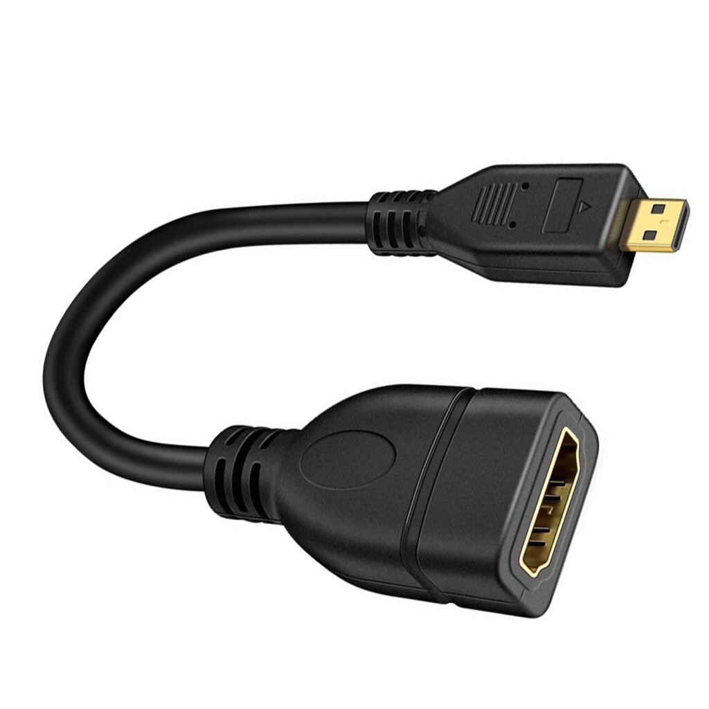 Адаптер microHDMI типа "Мужчина-женщина" для подключения к большим дисплеям