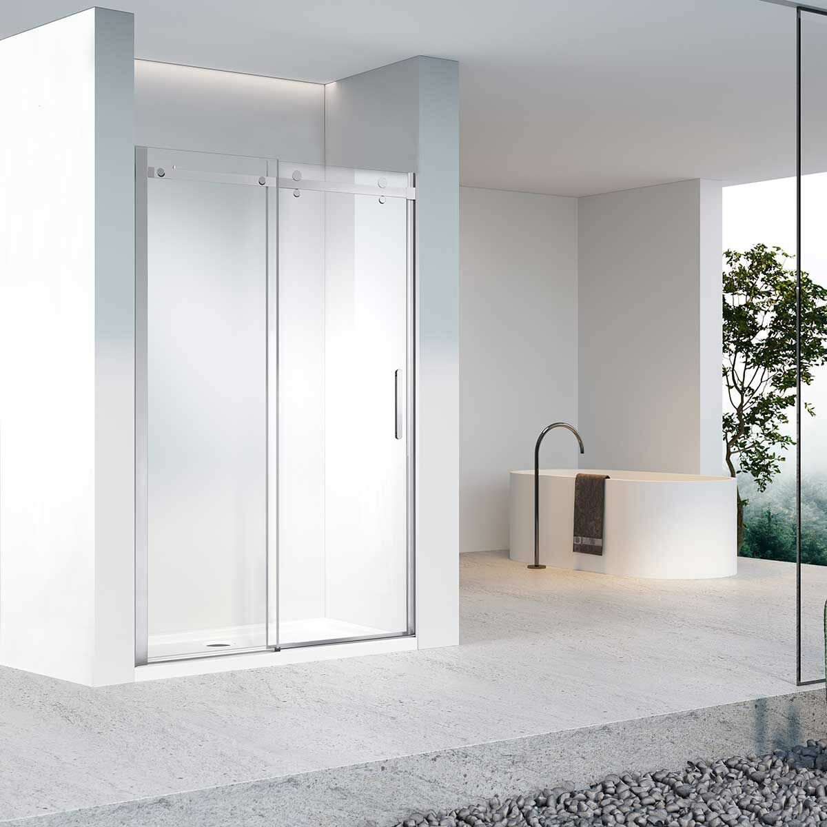 Душевая дверь Vincea (Винчея) Como-N, 1600 мм, хром, стекло прозрачное VDS-4CN160CL