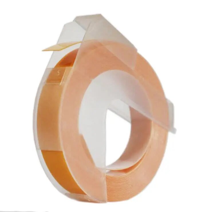 Лента Vell 5238-07 (9 мм x 3 м, оранжевая) для Vell Alpha и Dymo Omega ((1 шт).)