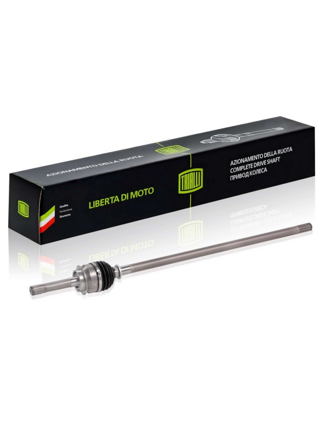 Привод (ШРУС) для а/м УАЗ профи мост Спайсер, длинный левый "TRIALLI" L=1110 мм