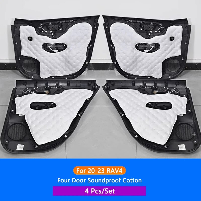 QHCP автомобильные двери капот двигателя звукоизоляционная накладка хлопок багажник Doors 4Pcs