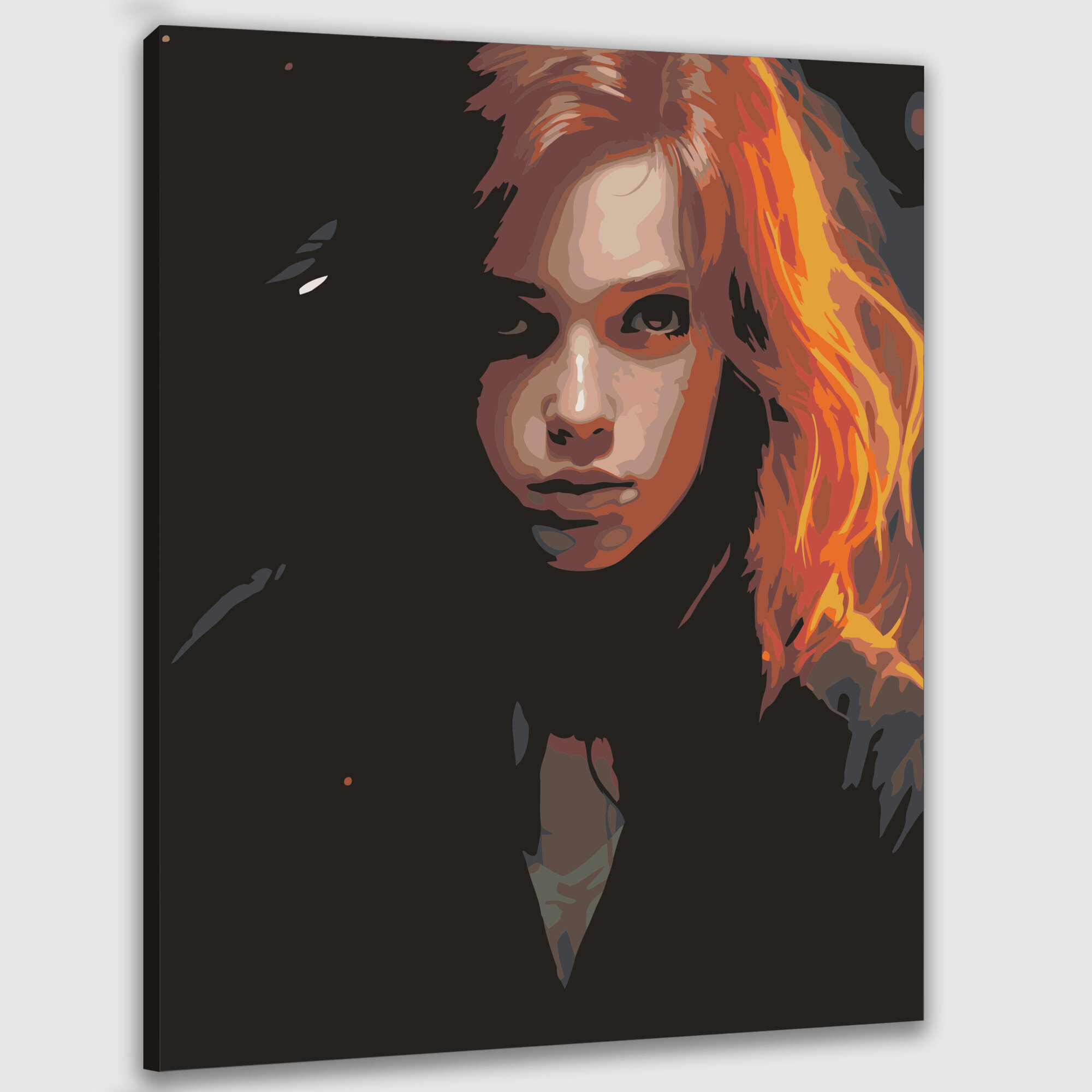 Картина по номерам 40x50 см, портрет, девушка, взгляд, глаза, напряженность, уязвимость, гиперреализм, детали, лицо