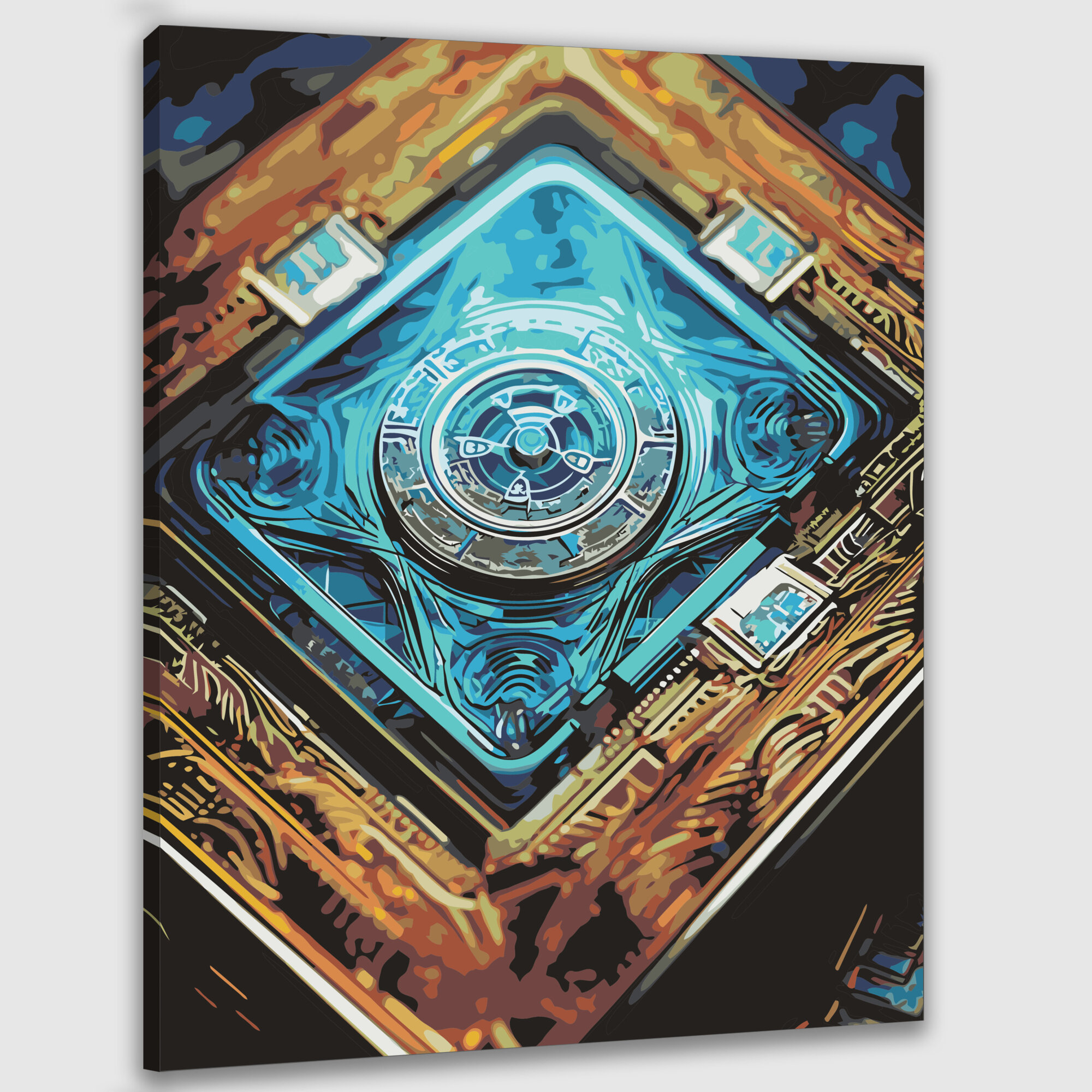 Картина по номерам 40x50 см, фотография, дизайн, защитные элементы, макрообъектив, детали, насыщенные цвета