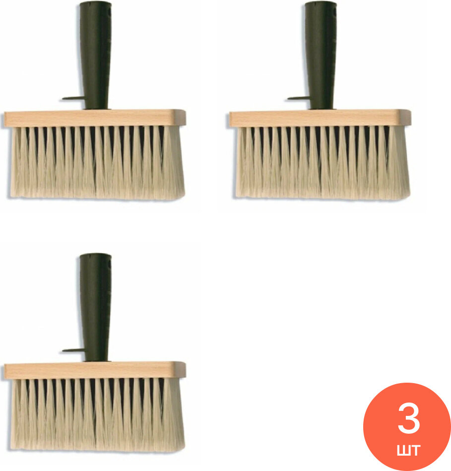 Кисть малярная 888 макловица с синтетической щетиной, плоская, 140мм / малярные и отделочные инструменты (комплект из 3 шт)